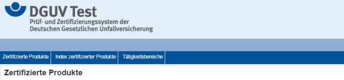 Zusätze zum DGUV Test Zeichen